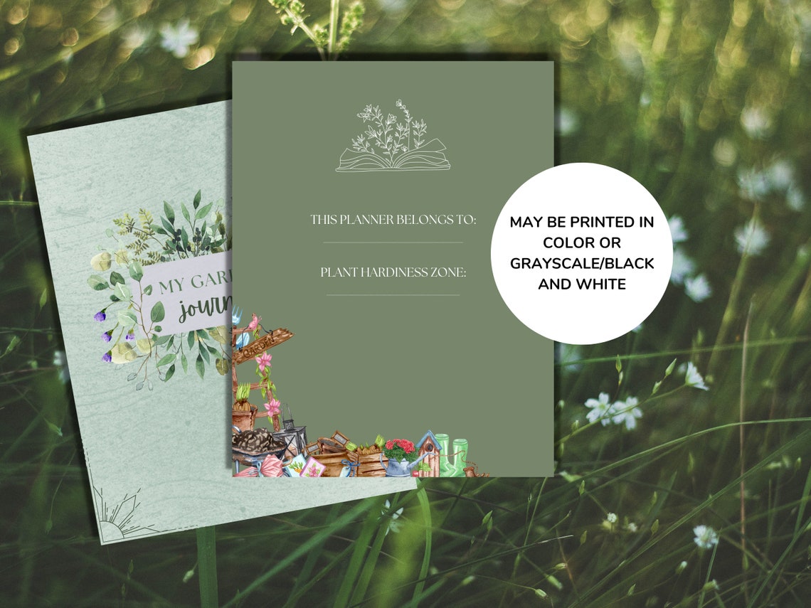 Garden Journal Printable Plant Journal Garden Planner Plant - Etsy