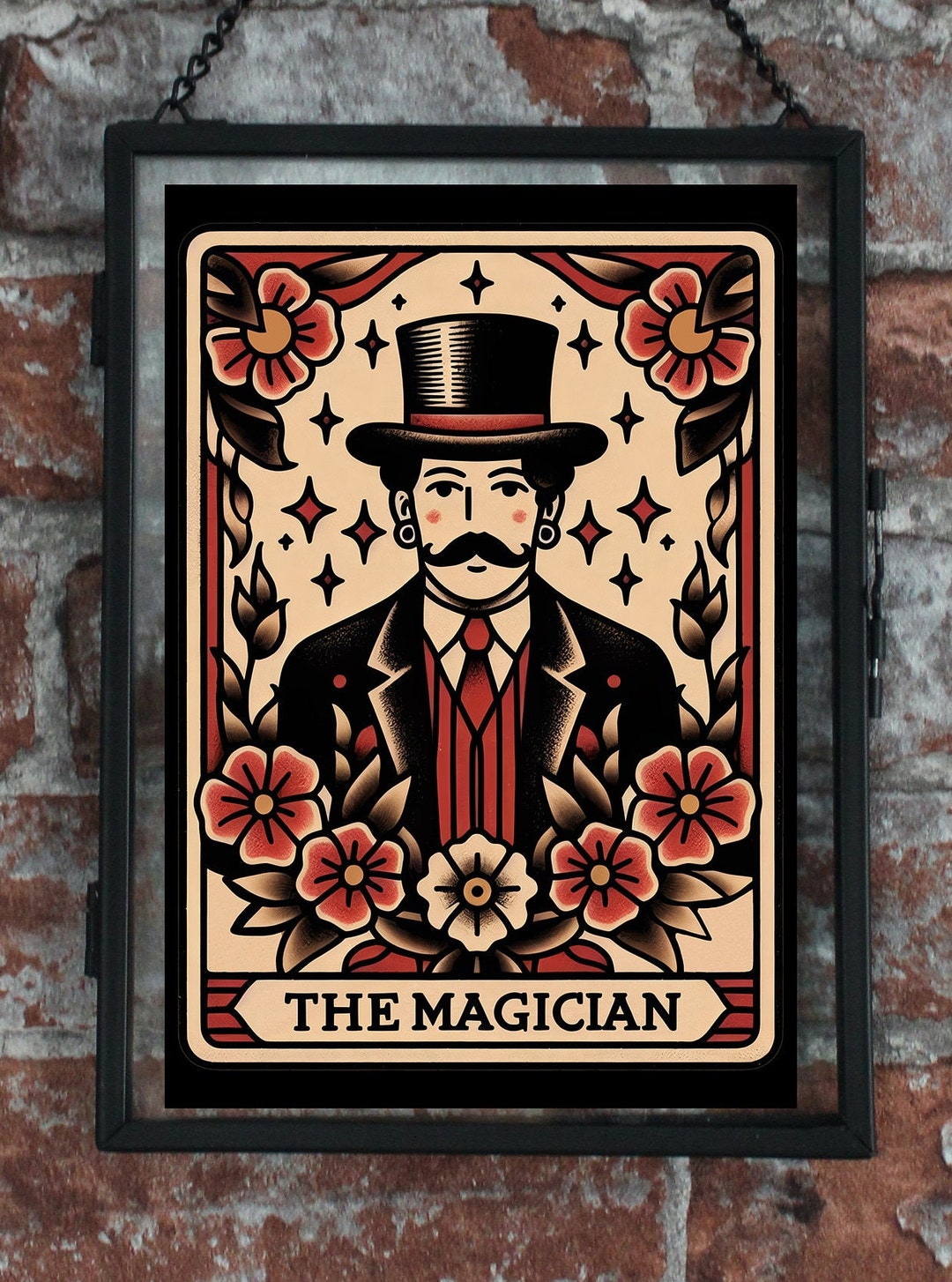 The Magician Tarot Card Tattoo Art | Unique Wall Decor - Etsy