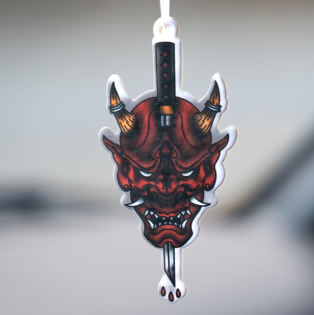 Car Freshener oni Demon Versace Scent Japanese Oni Demon Oni Demon Head Car Accessories Versace ...