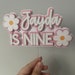 Daisy Themed Birthday Cardstock Cake Topper With Name - Etsy