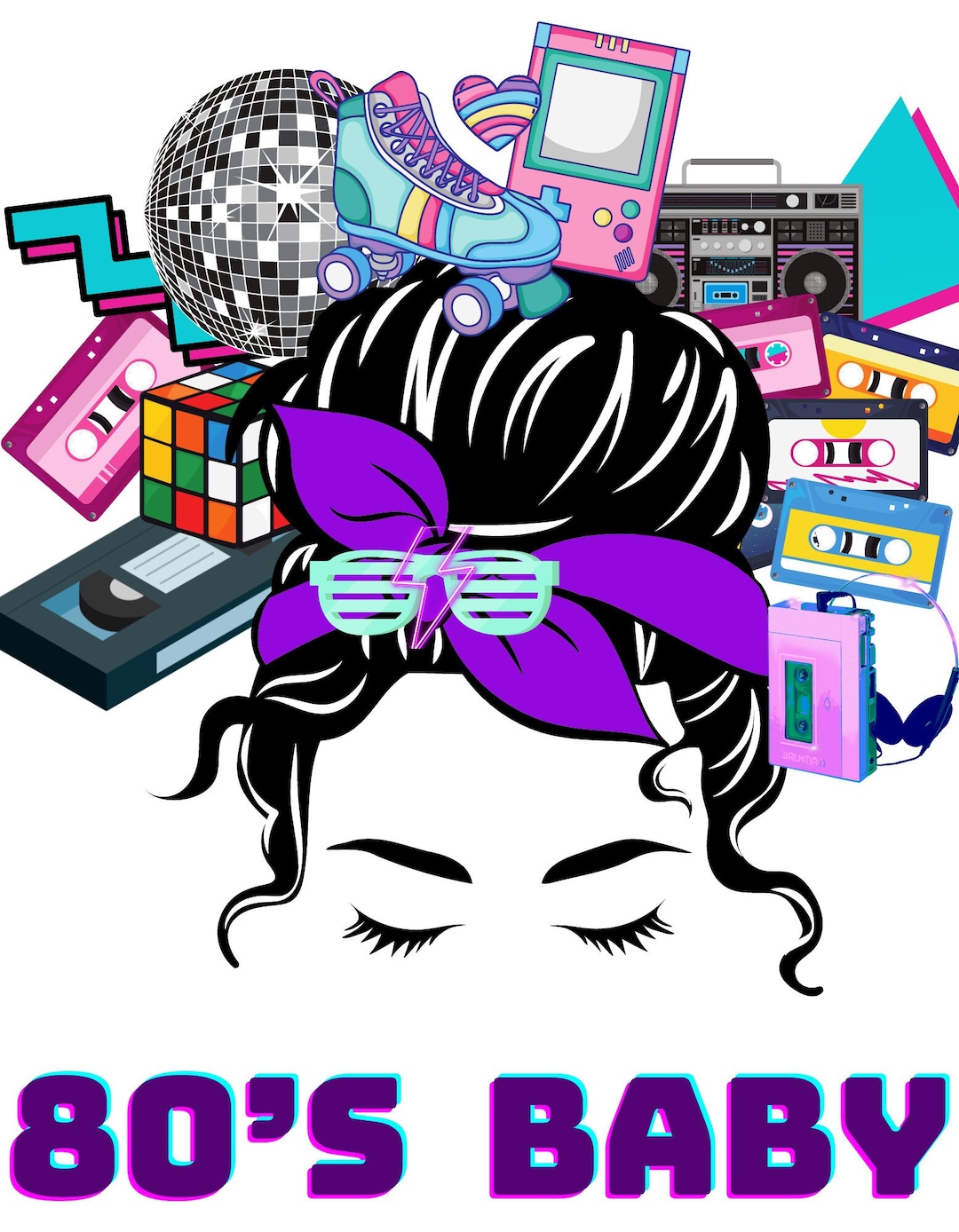 80s Baby PNG - Etsy