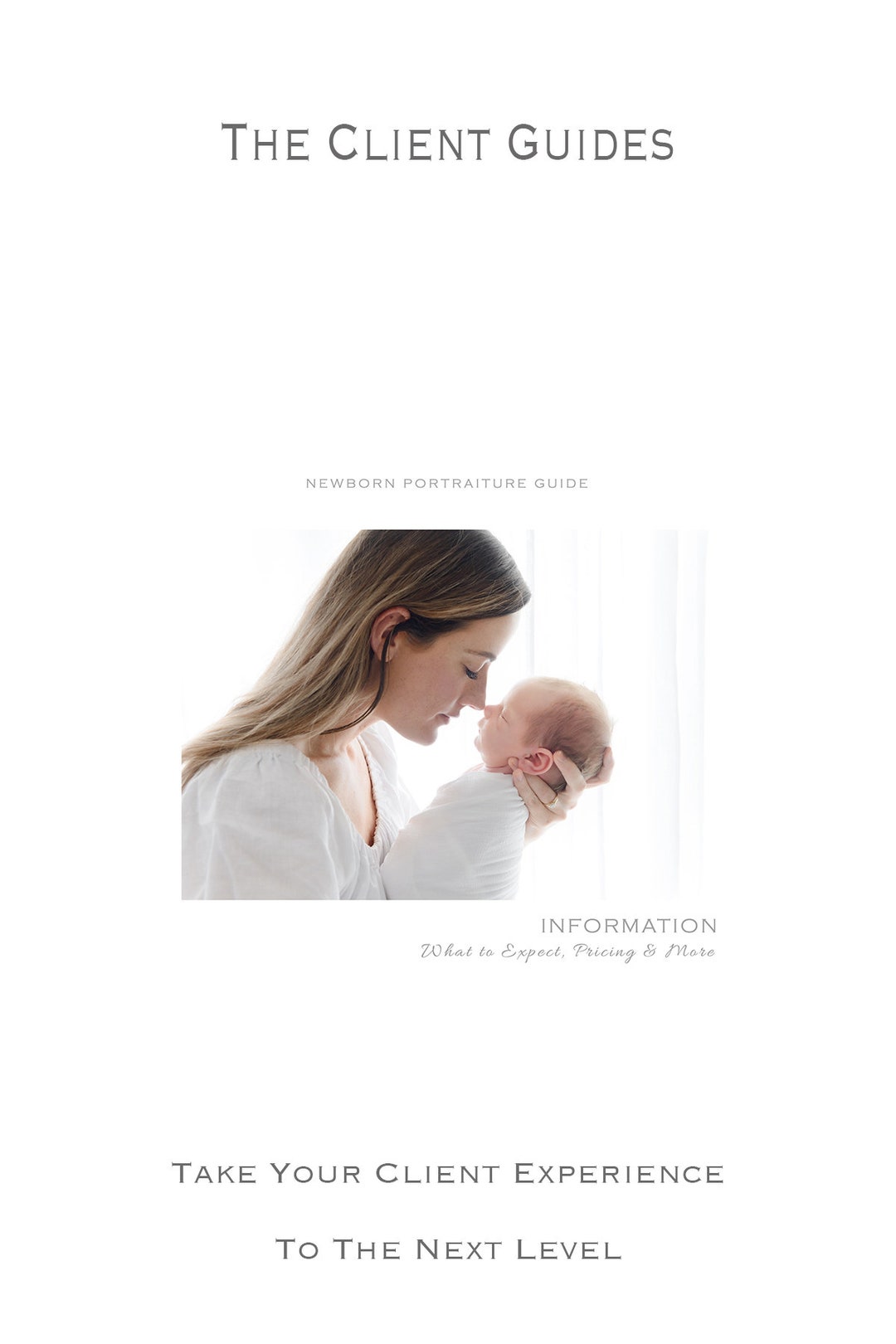 Newborn Portrait Session Welcome Guide Template - Etsy