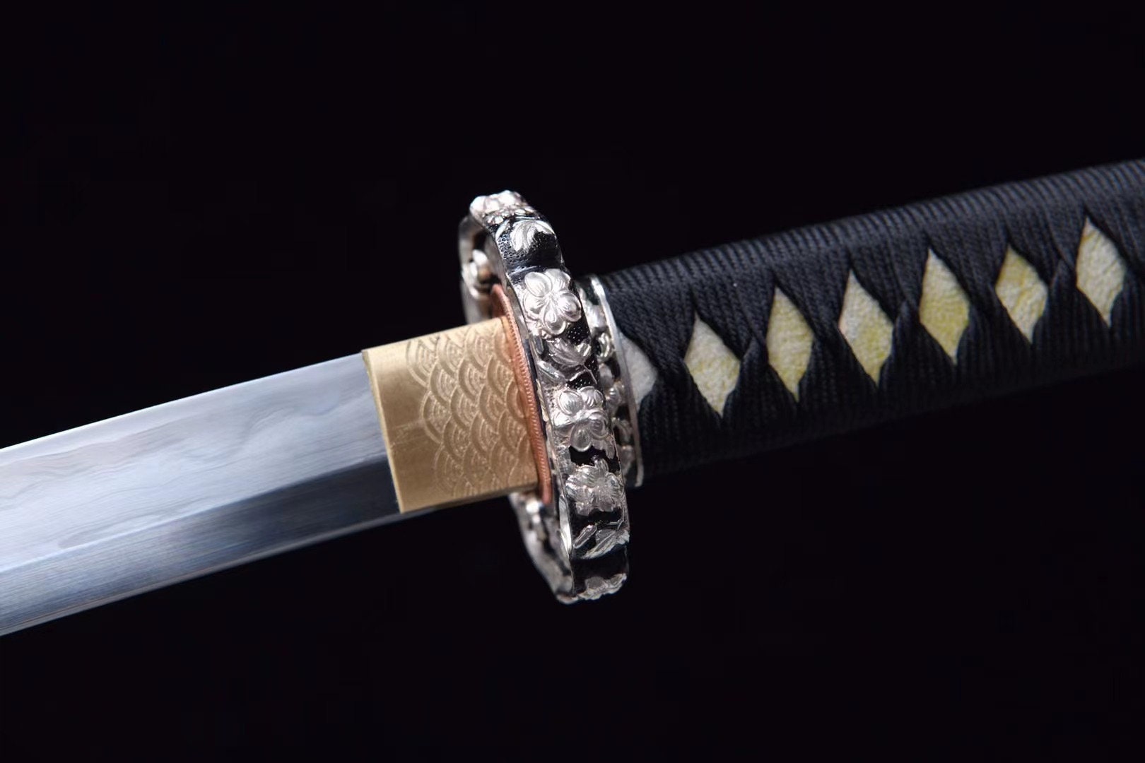 Pure Handmade Japanese Samurai Sword Long Knife Training Sword Anime ...