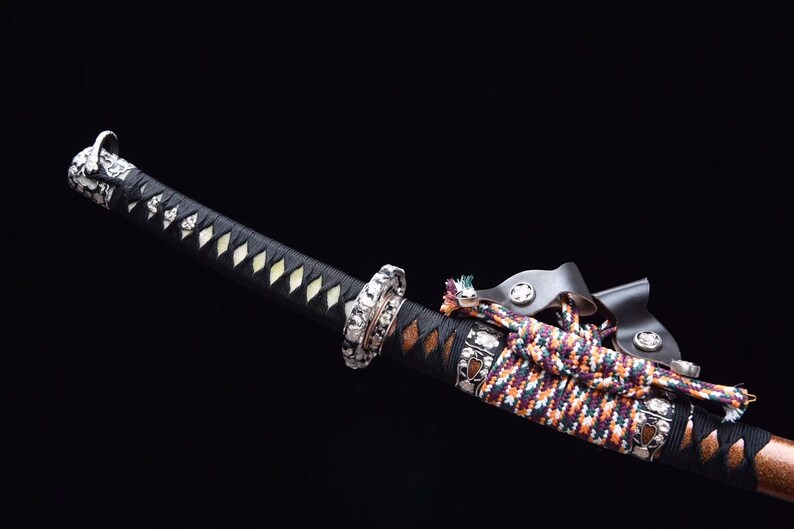 Pure Handmade Japanese Samurai Sword Long Knife Training Sword Anime ...