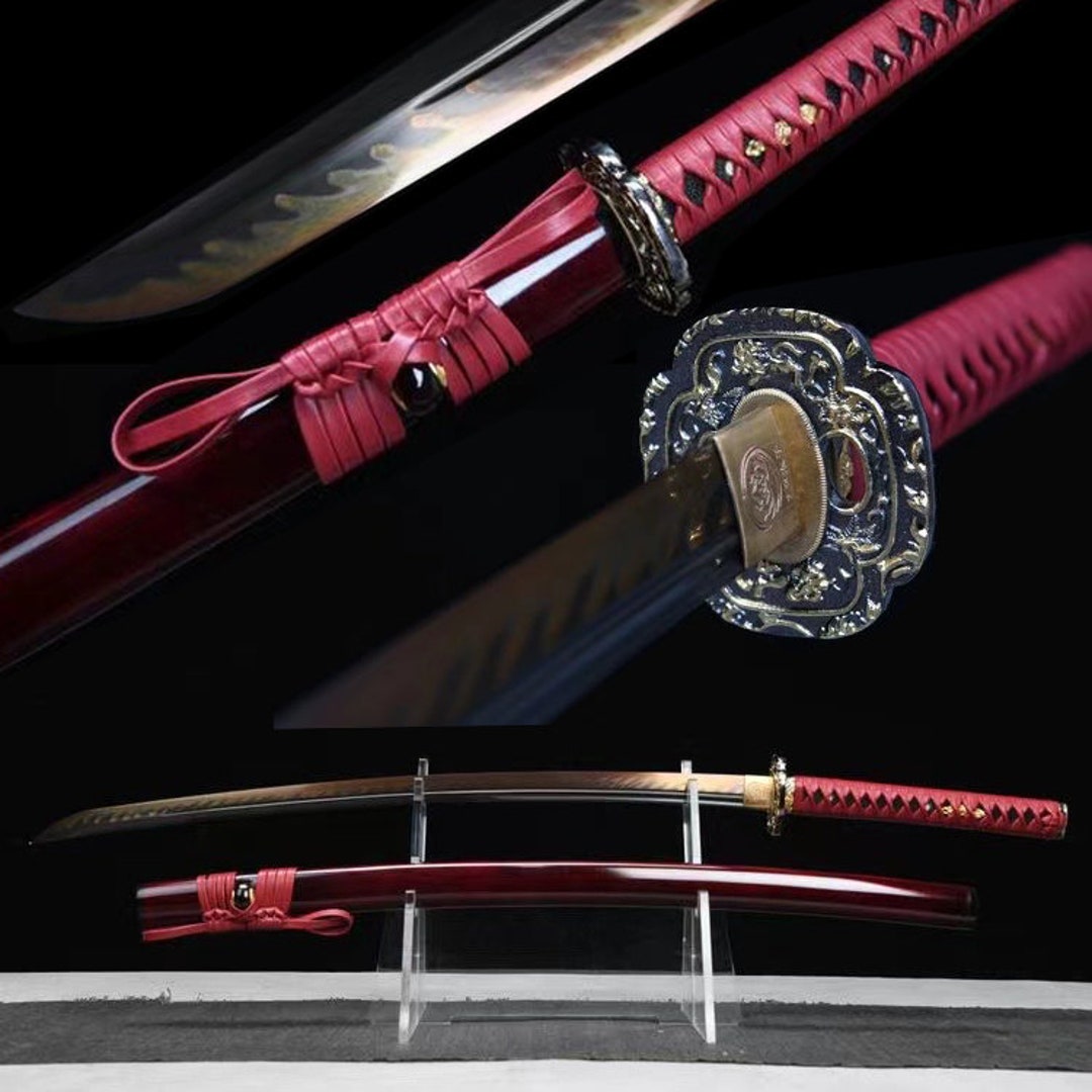 Red Knife Sheath Warrior Knife Handmade Japanese Warrior Sword Pure ...