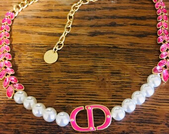 Pearl Cd Necklace - Etsy
