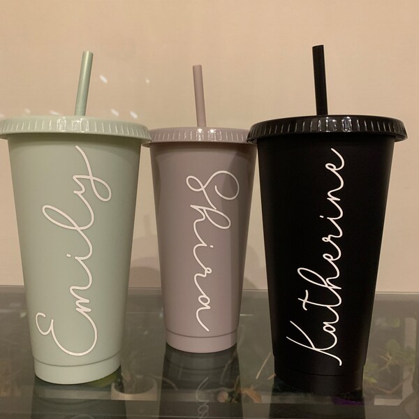 Cup With Straw - Etsy