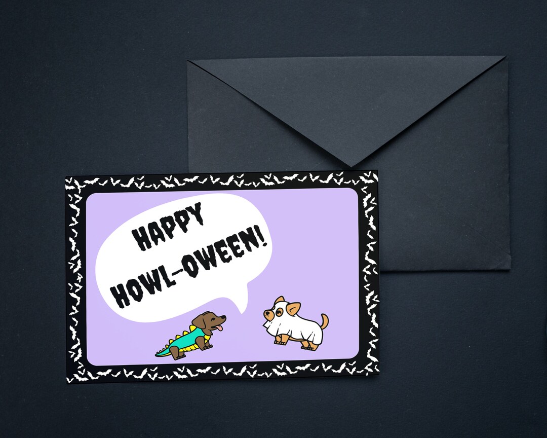 Happy Howloween Digital Download Greeting Card - Etsy