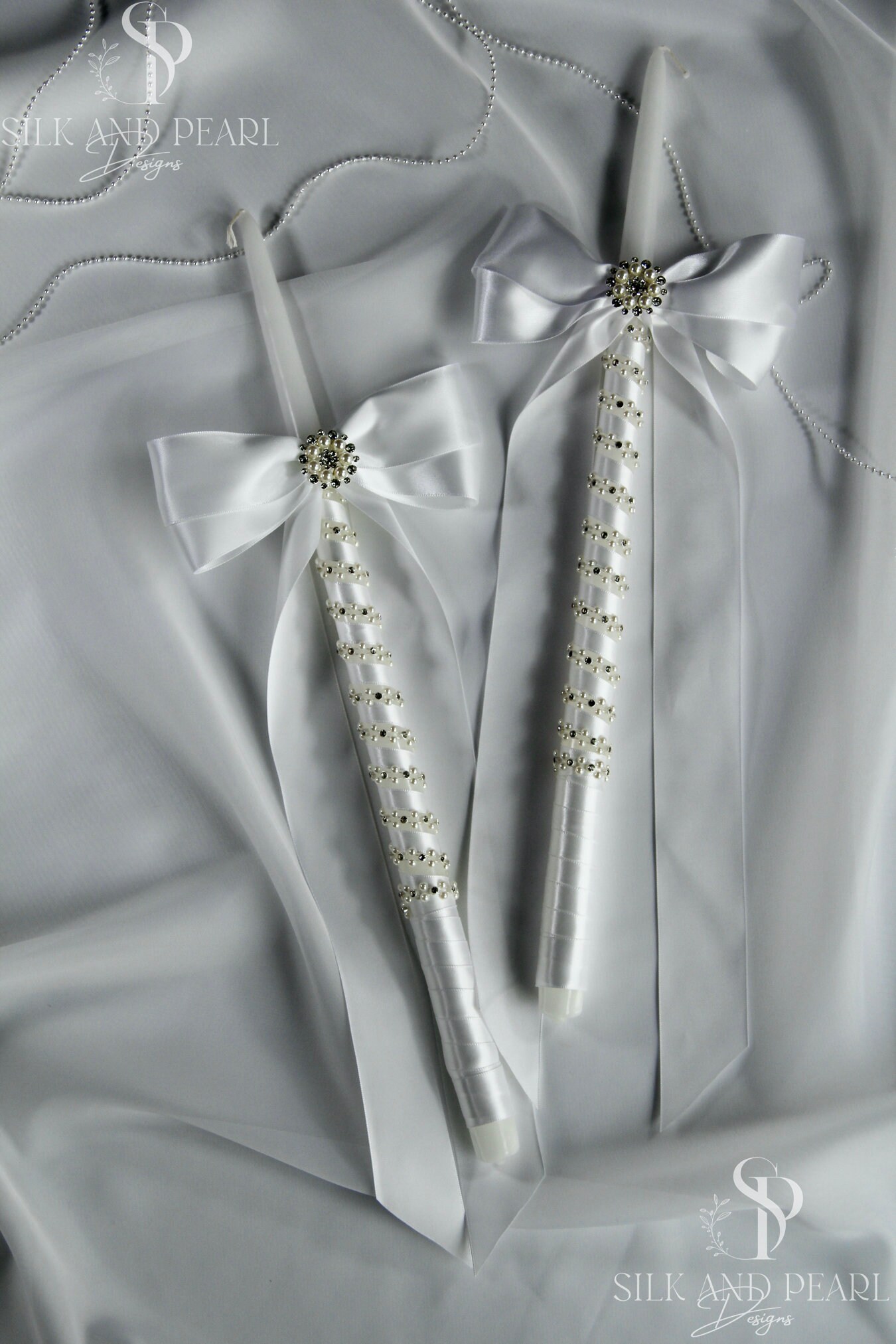 White Orthodox Wedding and Baptism Candle - Etsy