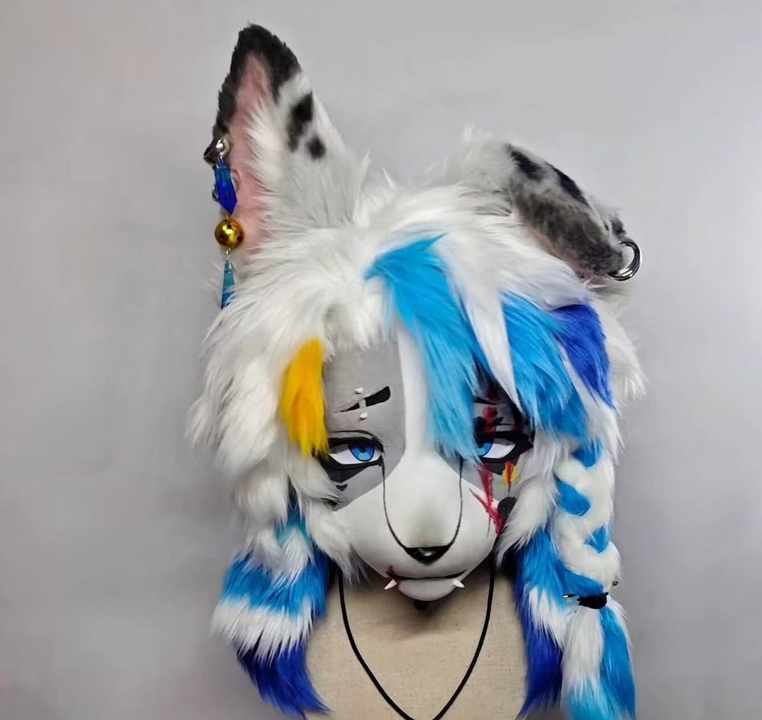 Fursuit Head- Head Only,furry Cosplay, Fantasy Creatures, Kig Halloween ...