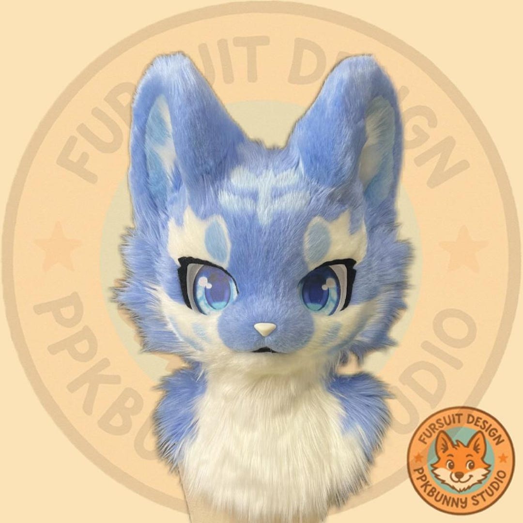Fursuit Head- Head Only, Furry Cosplay, Fursuit Premade, Kemono Cosplay ...