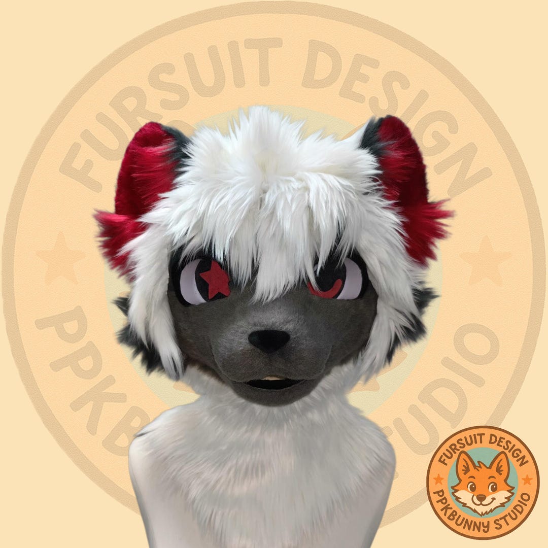 Fursuit Head- Head, Tail and Claw Timber Wolf Furry Head, Wolf Furry ...