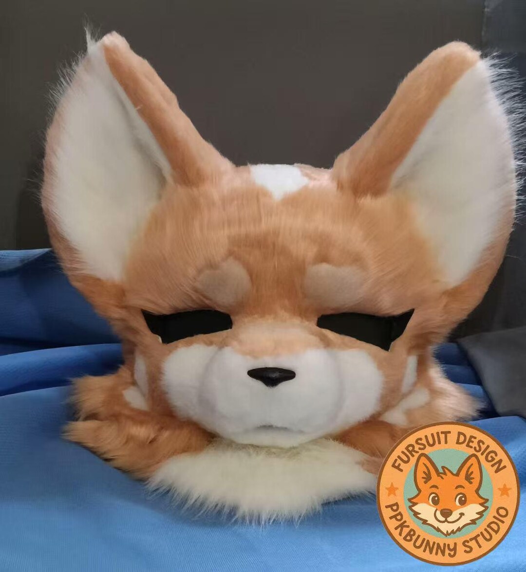 Fursuit Head- Head, Furry Head, Squinty-eyed Fox Furry Cosplay, Fantasy ...