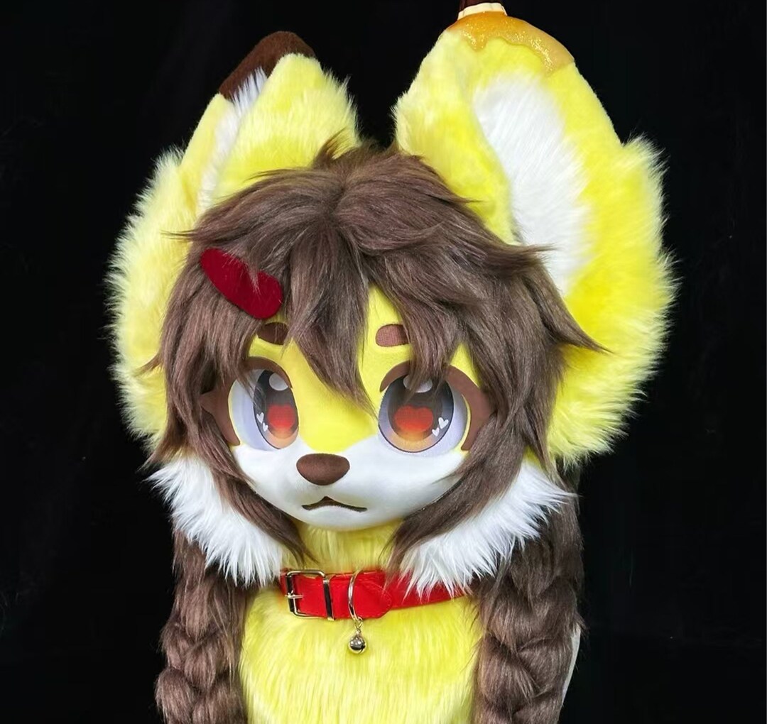 Bunny Kigurumi Head Head Only, Furry Cosplay, Fursuit Head, Pastry Chef ...