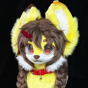 Bunny Kigurumi Head Head Only, Furry Cosplay, Fursuit Head, Pastry Chef ...