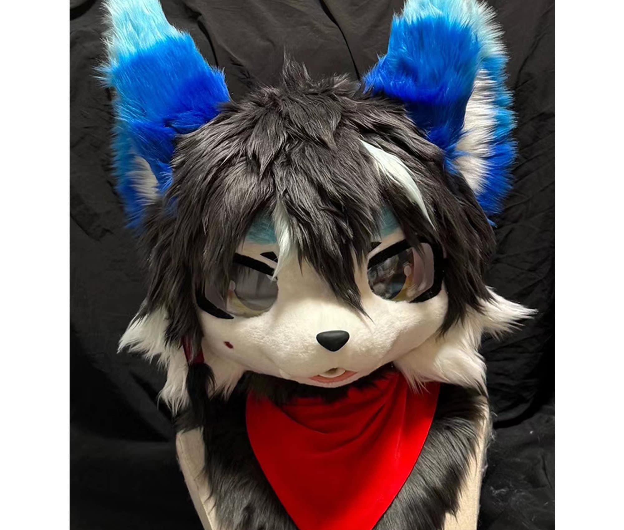 Fursuit Head, Furry New Pre-made Fur Head, summer Wolf, Furry Cosplay ...