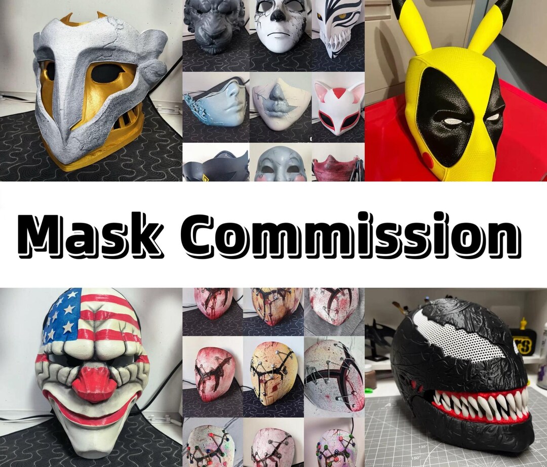 Mask Commission, Cosplay Mask Custom， Cosplay Props Customization - Etsy