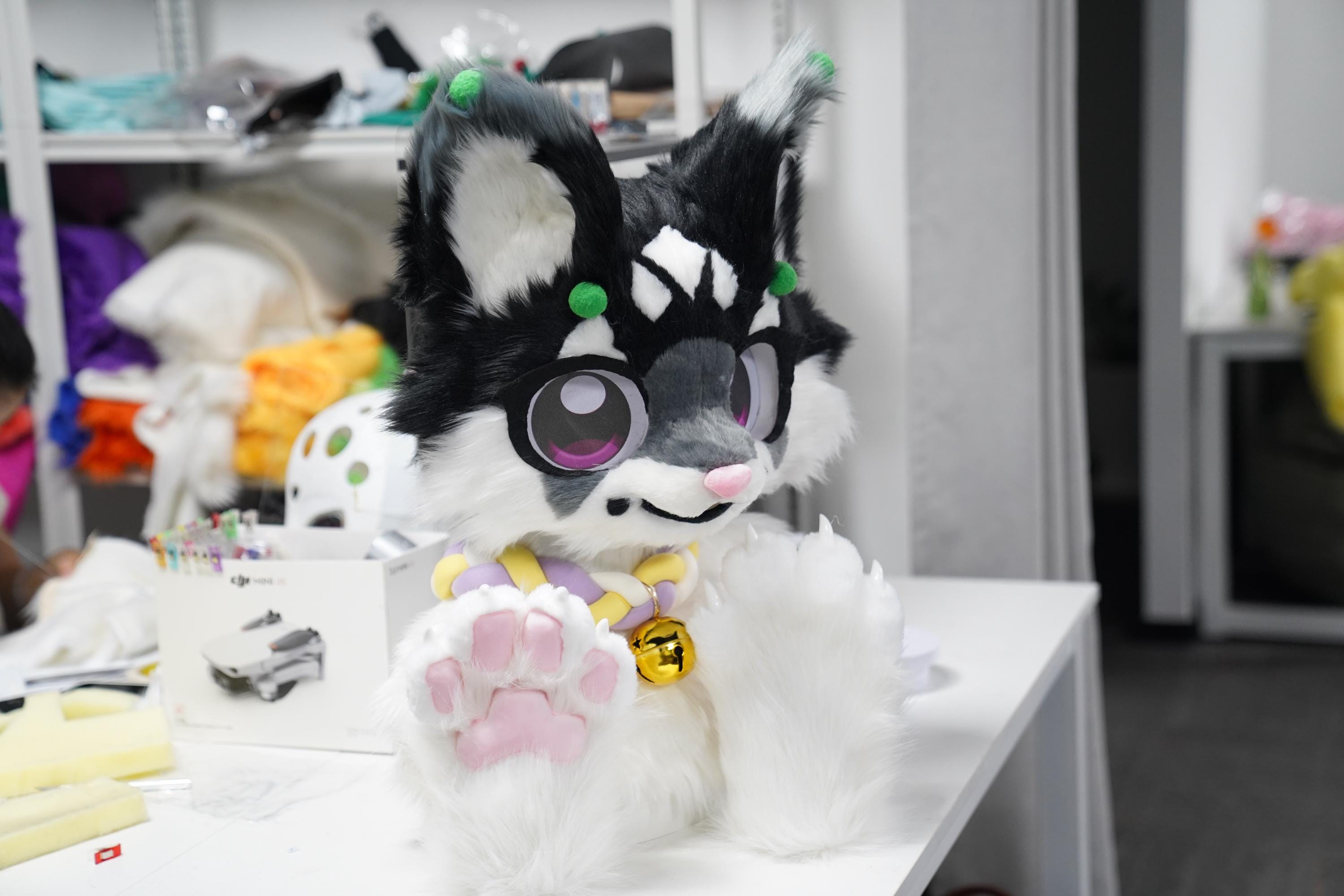 Clown Fox Fursuit Head and Claw, Furry Cosplay, Fantasy Creatures, Cute ...