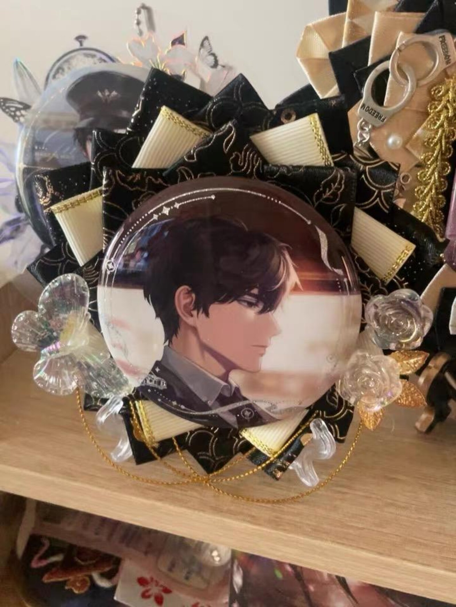 Ita Bag, Cotton Doll Badge Dual-purpose Bag, Plaid Pin Display Bag ...