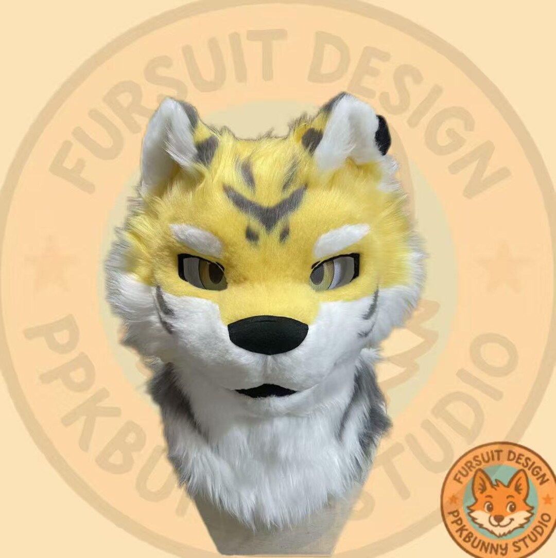Fursuit Head- Head, Tiger Furry Head, Wolf Furry Cosplay, Tiger Fantasy ...