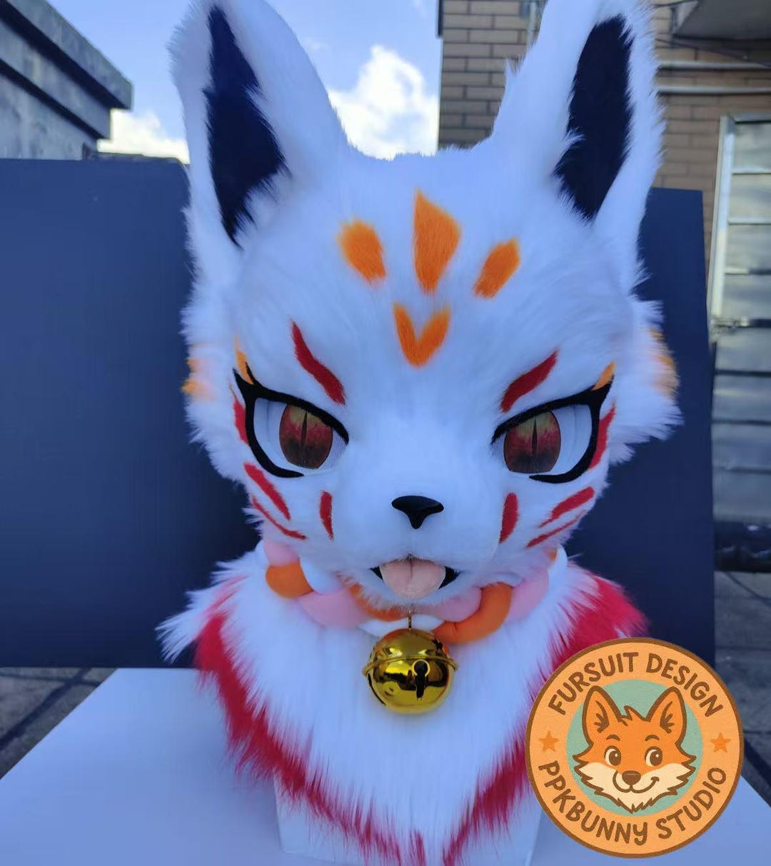 Fursuit Head- Head, Furry Head, Firefox Furry Cosplay, Fantasy ...