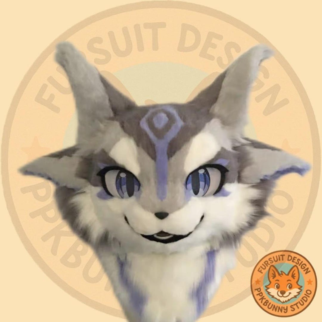 Fursuit Head- Head Only, Furry Cosplay, Fursuit Premade, Kemono Cosplay ...
