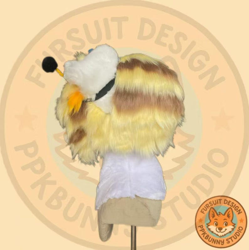 Fursuit Head,"puppy Pilot" Fantasy Creatures, Furry Cosplay, Fursuit ...
