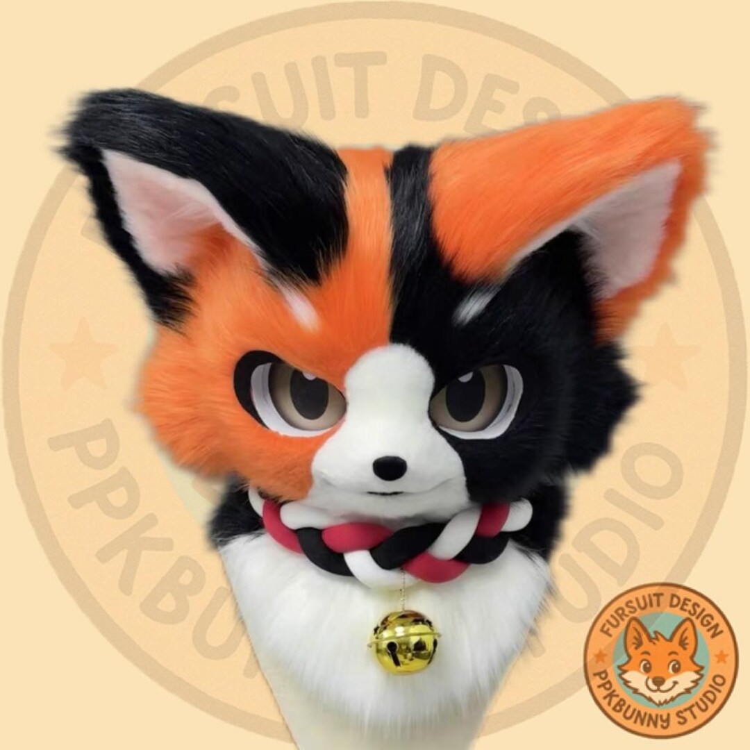 Fursuit Head- Head Only, Furry Cosplay, Fursuit Premade, Kemono Cosplay ...