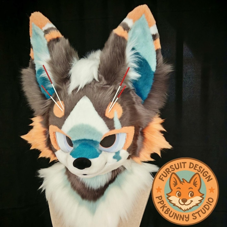 Fursuit Head- Head, Furry Head , Furry Cosplay, Fantasy Creatures ...