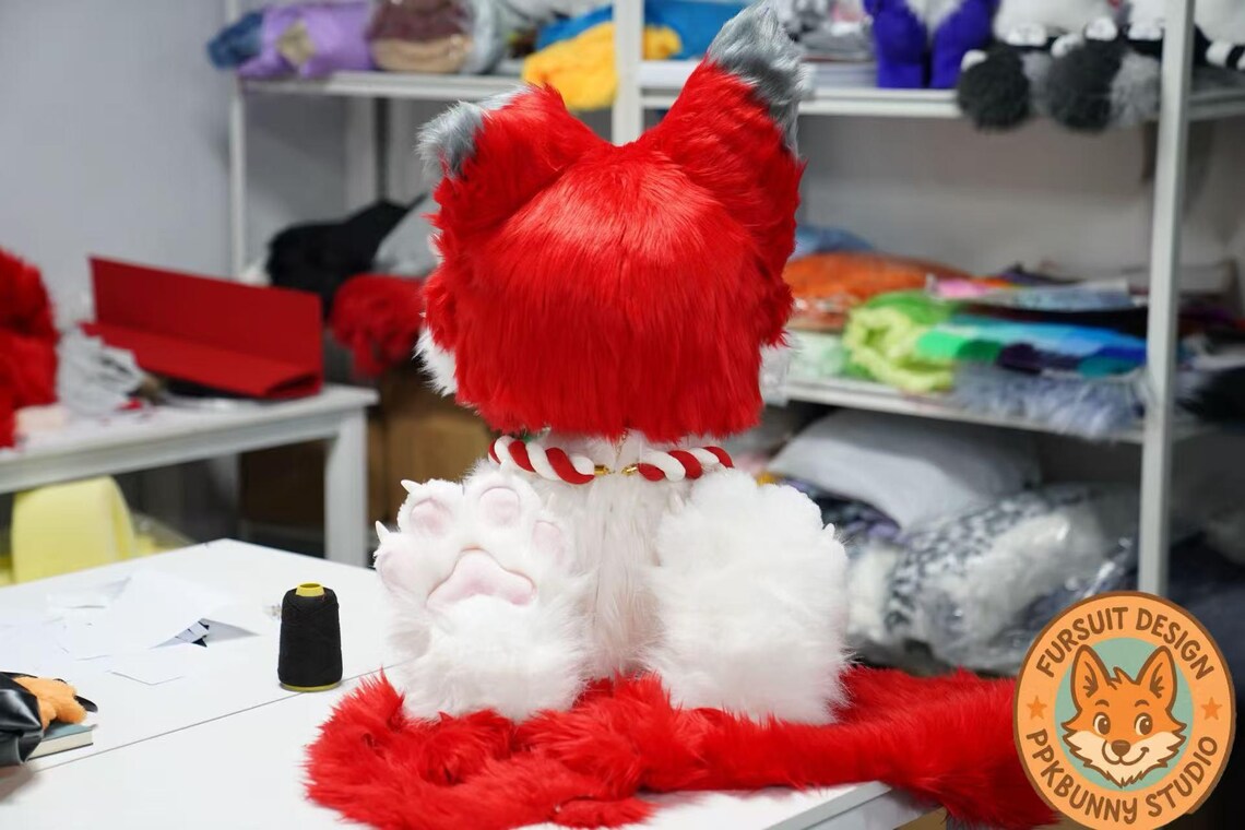 Clown Fox Fursuit Head and Claw, Furry Cosplay, Fantasy Creatures, Cute ...
