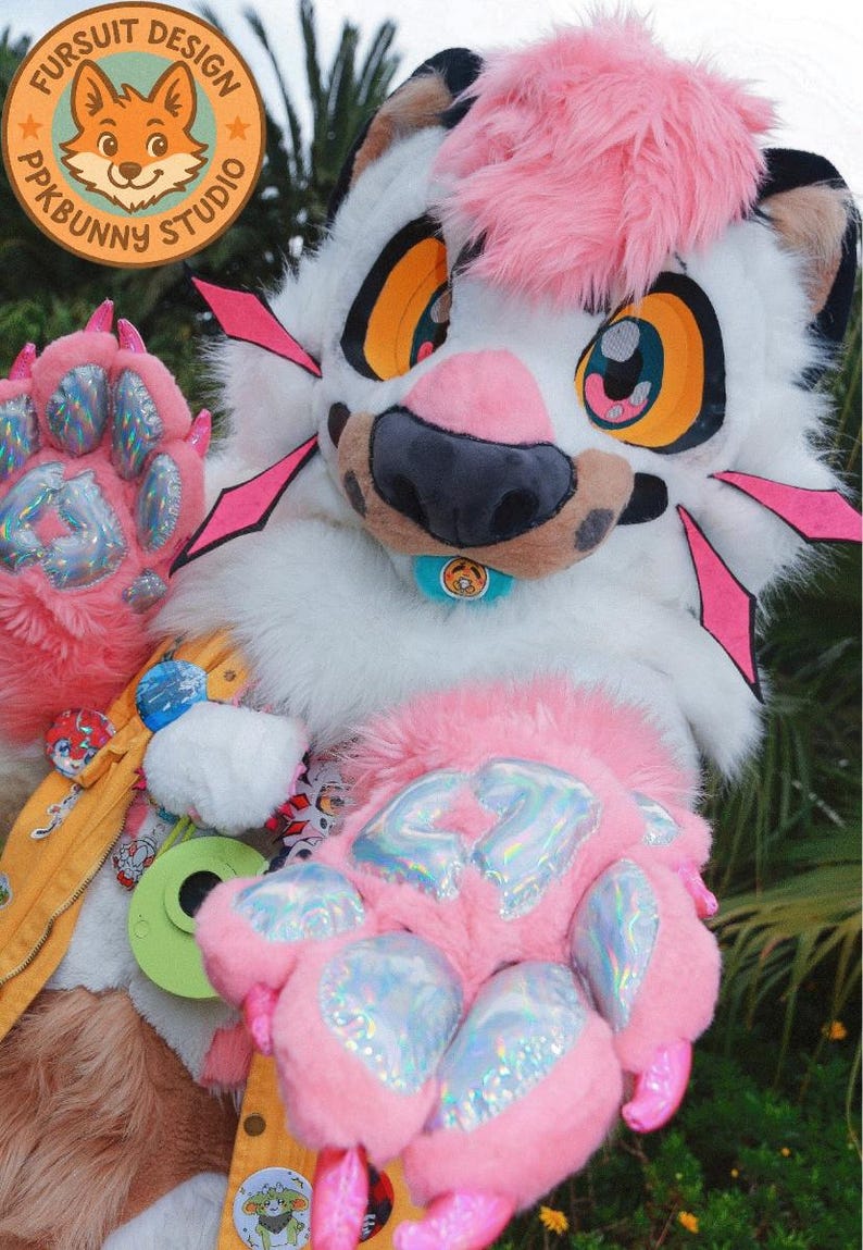 Fursuit Head- Head, Furry Head + Paw , Furry Cosplay, Fantasy Creatures ...