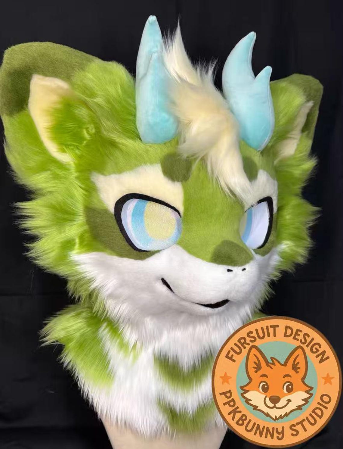 Fursuit Head- Head Only, Avocado Puppy Furry Cosplay, Dog Fantasy ...