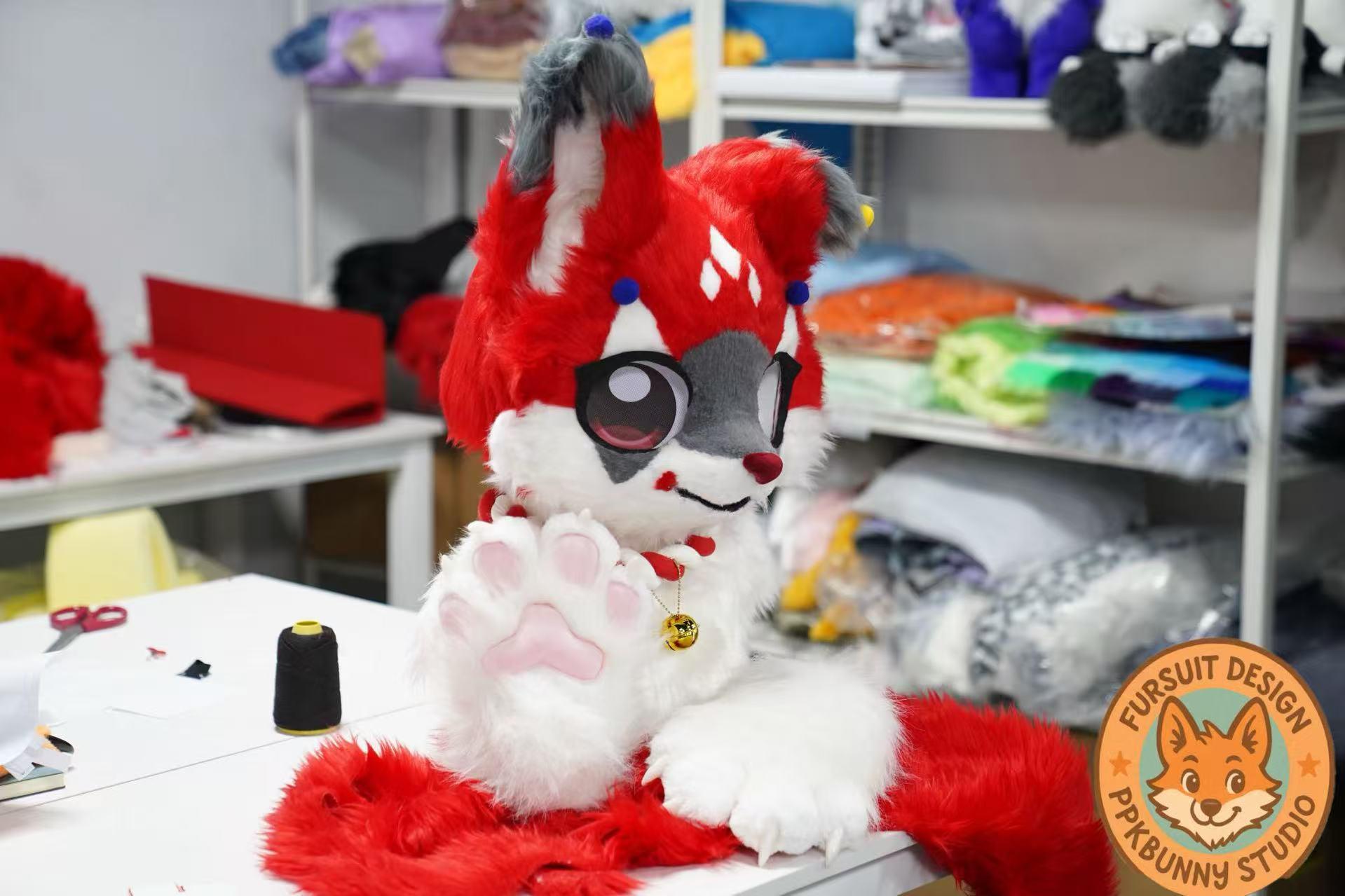Clown Fox Fursuit Head and Claw, Furry Cosplay, Fantasy Creatures, Cute ...