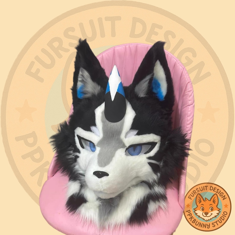 Fursuit Head- Head, Timber Wolf Furry Head, Wolf Furry Cosplay, Wolf ...