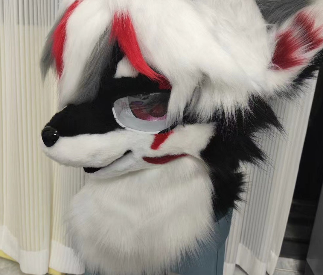 Fursuit Head, Furry Pre-made Fur Head, Fursuit Head and Tail, Furry ...