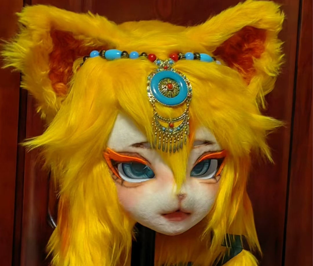 Kig Fursuit Head Head Only, Furry Cosplay, Fursuit Head, sister Cheetah ...