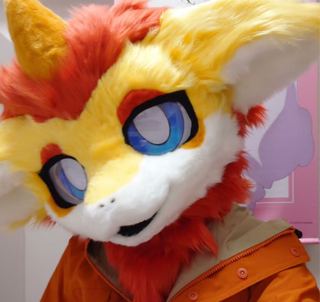 Fursuit Head- Head, Paws and Tail, Furry Cosplay, Fantasy Creatures ...
