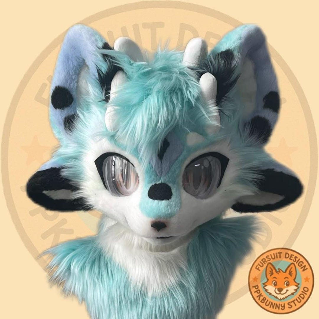 Fursuit Head- Head Only, Furry Cosplay, Fursuit Premade, Kemono Cosplay ...