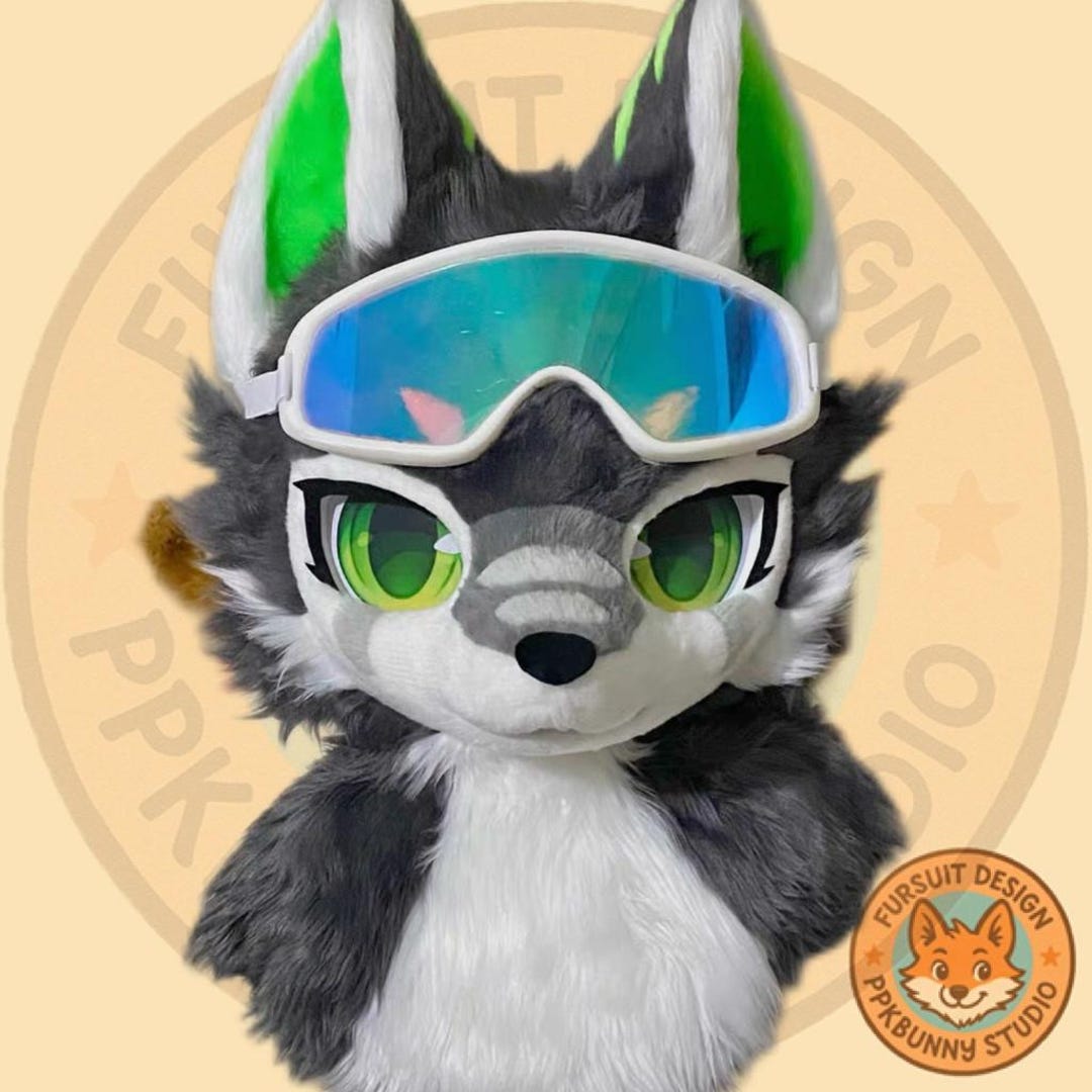 Fursuit Head- Head Only, Furry Cosplay, Fursuit Premade, Kemono Cosplay ...