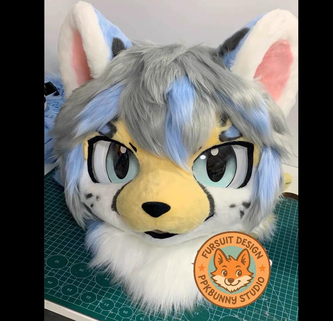 Fursuit Head- Head Only, Furry Cosplay, Fursuit Premade, Kemono Cosplay ...