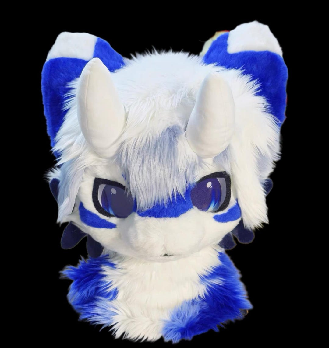 Fursuit Head-head Only, Furry Pre-made Fur Head, Furry Cosplay, Fursuit ...