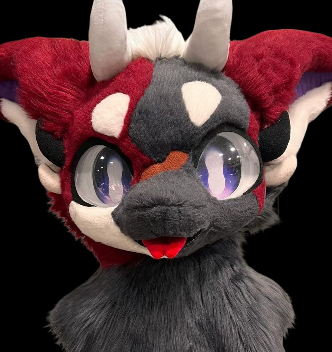 Fursuit Head- Head, Furry Cosplay, Fantasy Creatures, Fursuit Head ...