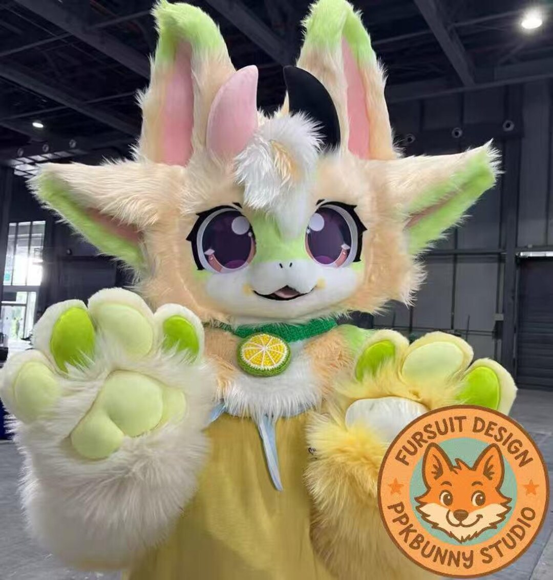 Fursuit Head- Head, Furry Head + Paw + Tail+foot, Furry Cosplay ...
