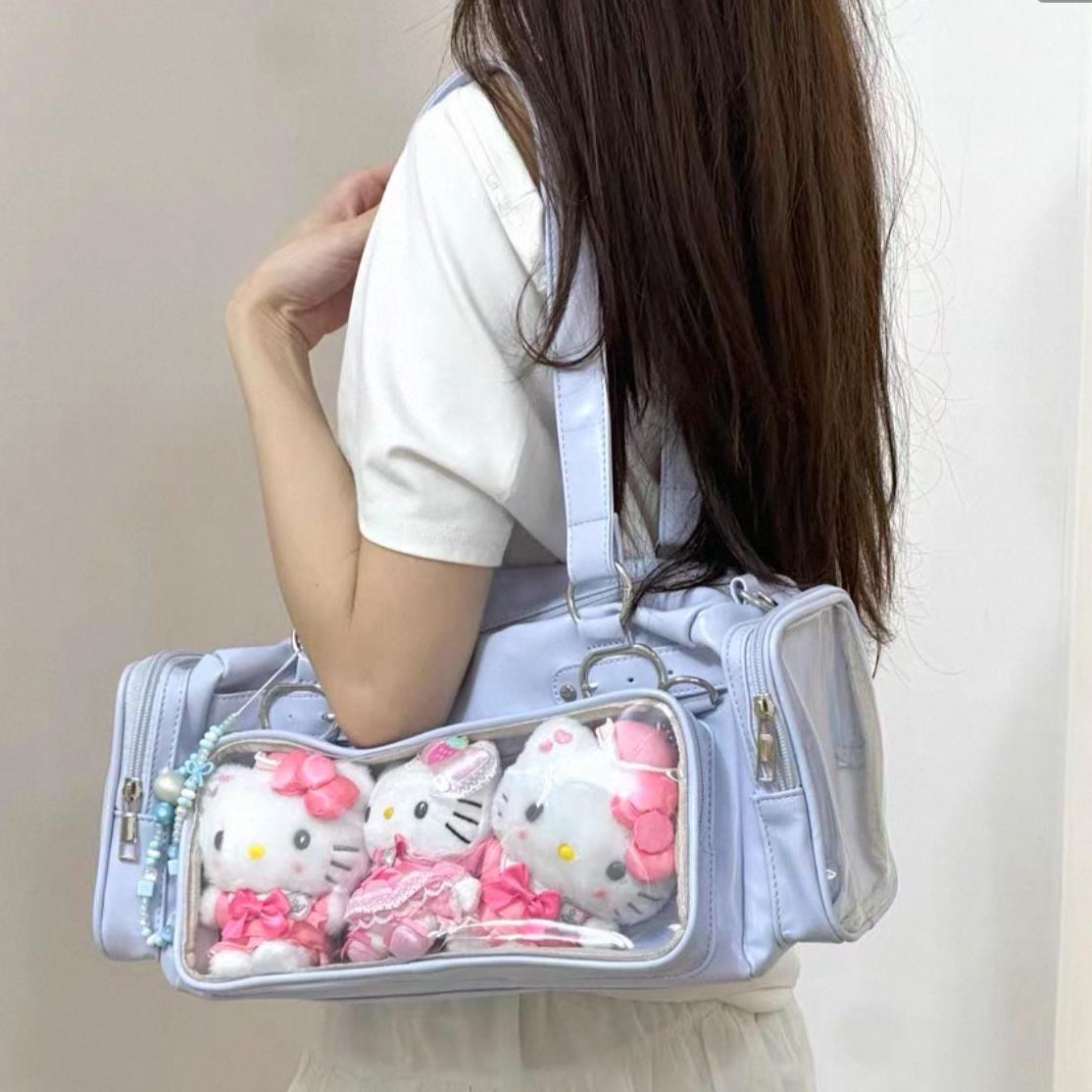 Ita Bag, Cotton Doll Badge Dual-purpose Bag, 10cm Cotton Doll Bag, Cute ...