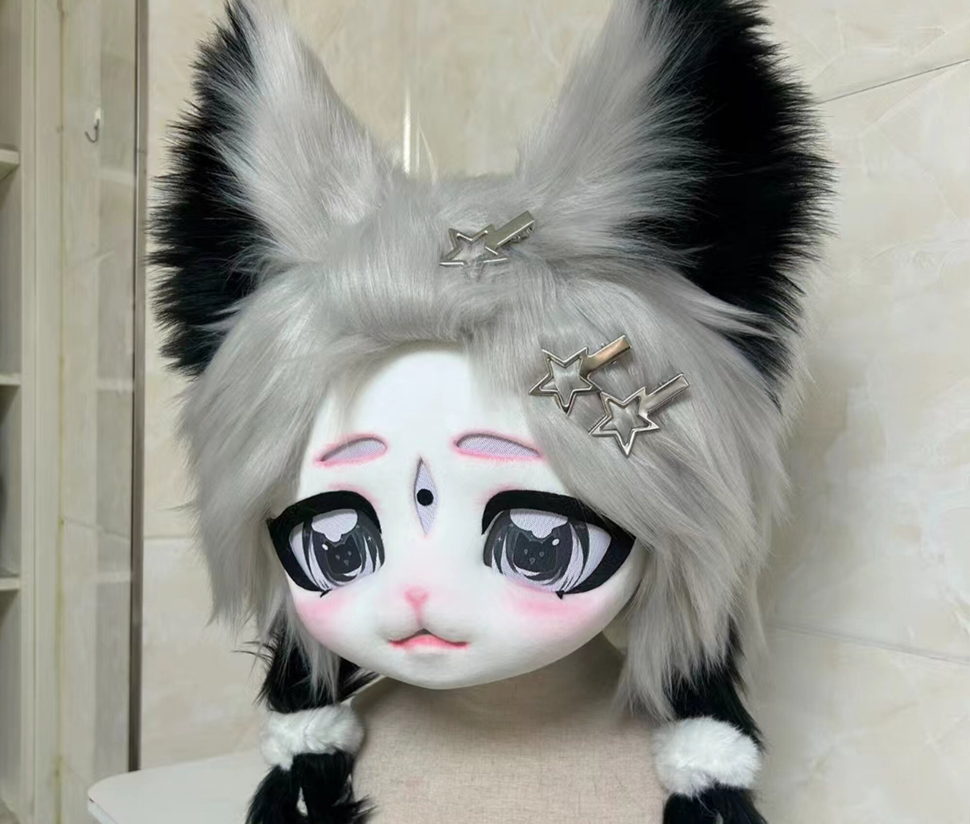 Kig Fursuit Head Head Only, Furry Cosplay, Fursuit Head sweet and Cool ...
