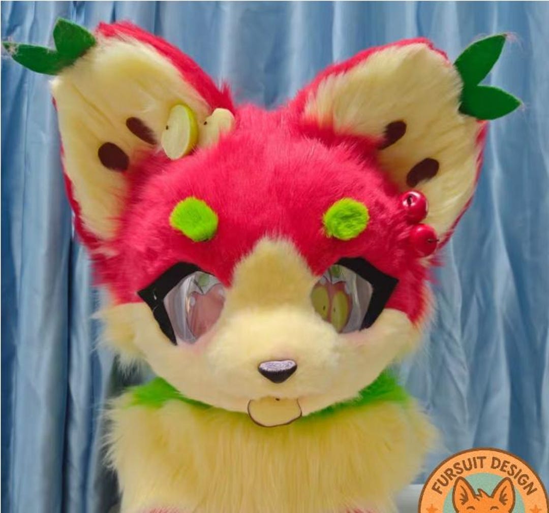 Fursuit Head- Head Only, Furry Cosplay, Fursuit Premade, Kemono Cosplay ...