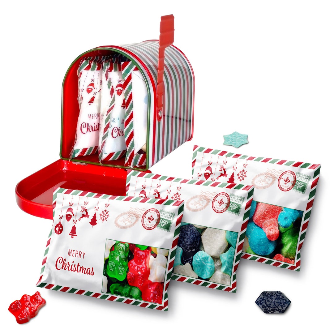 Festive Santa Mailbox With Holiday Gummy Candies - Etsy