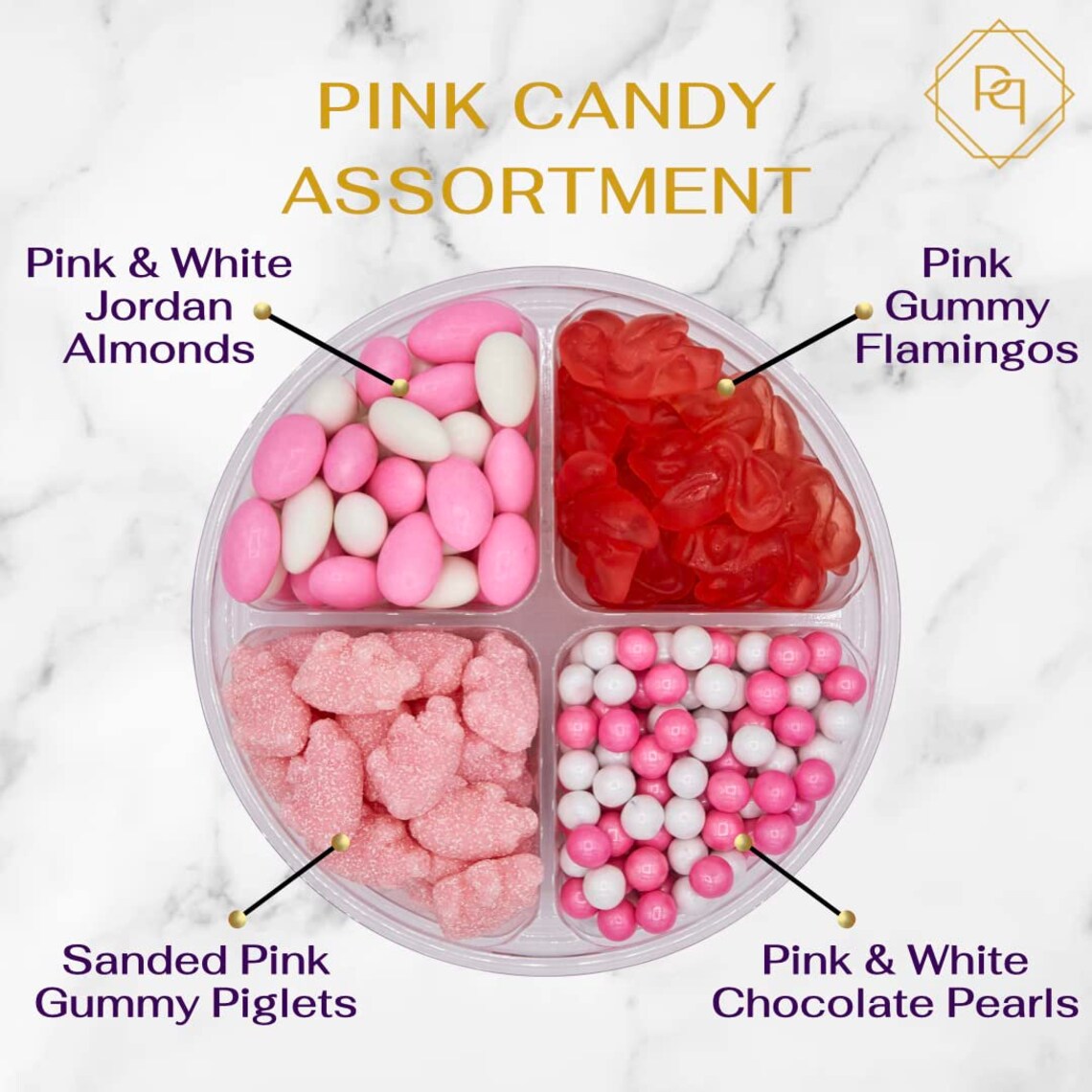 Candy Gift Platter - Assorted Sampler Basket of Quality Candies ...