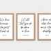 Set of 3, Bible Verse Wall Art, Christian Wall Art, Modern Christian ...
