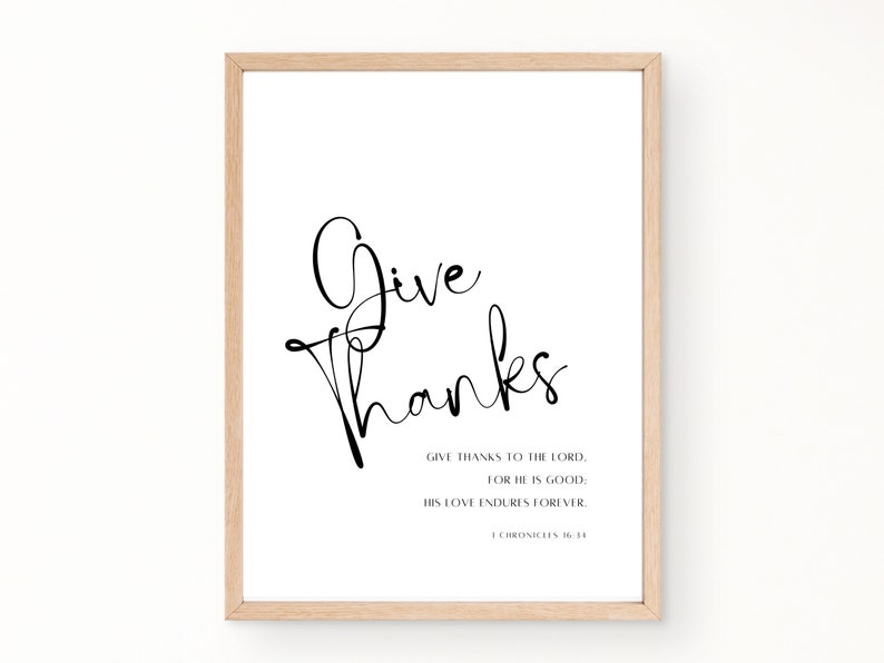 Thanksgiving Bible Verse, 1 Chronicles 16:34, Christian Thanksgiving ...